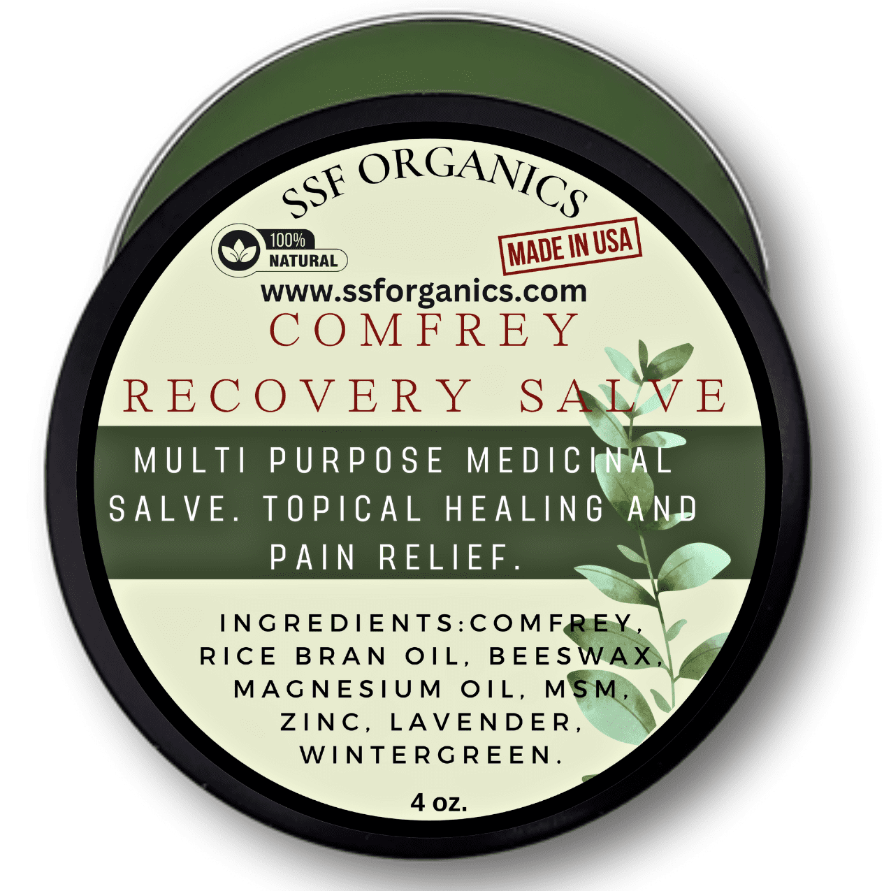 Comfrey Recovery Salve - Super Concentrate All Purpose Comfrey Salve ...