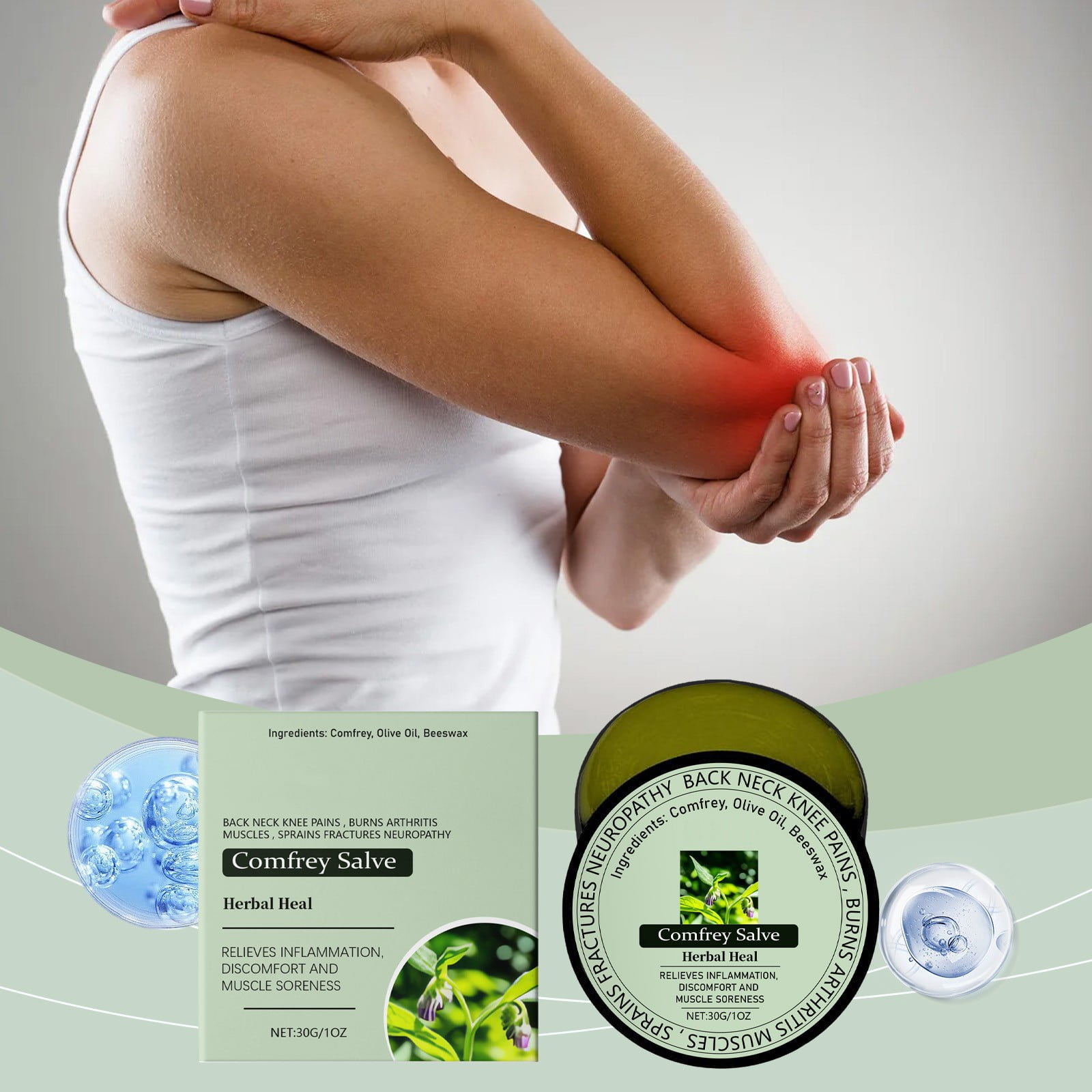 Comfrey Soothing Cream Gently Nourishes Joints And Relieves Body ...