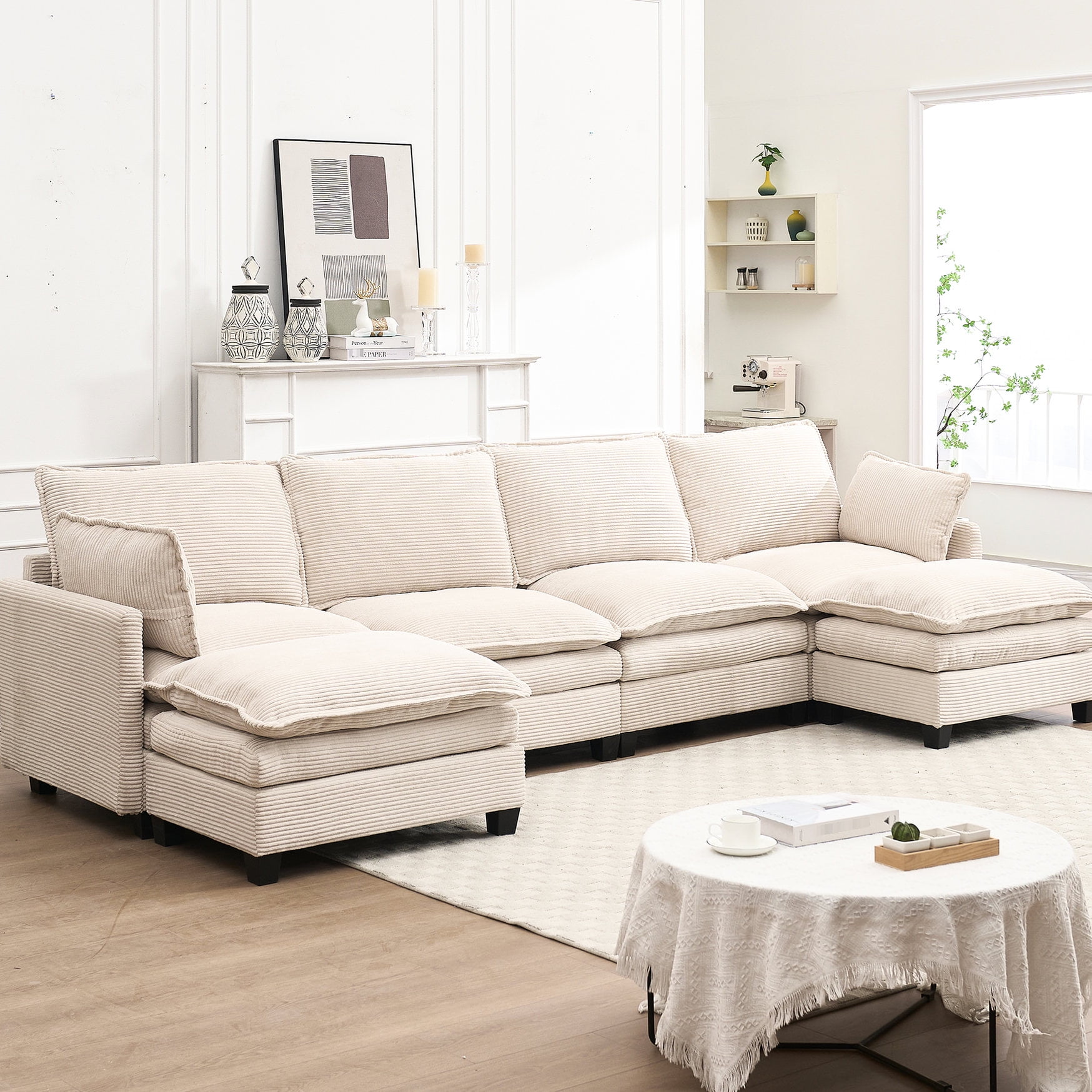 Comfy 4 - Seat - Fluffy Velvet Texture - Home Relaxation - Warm and ...