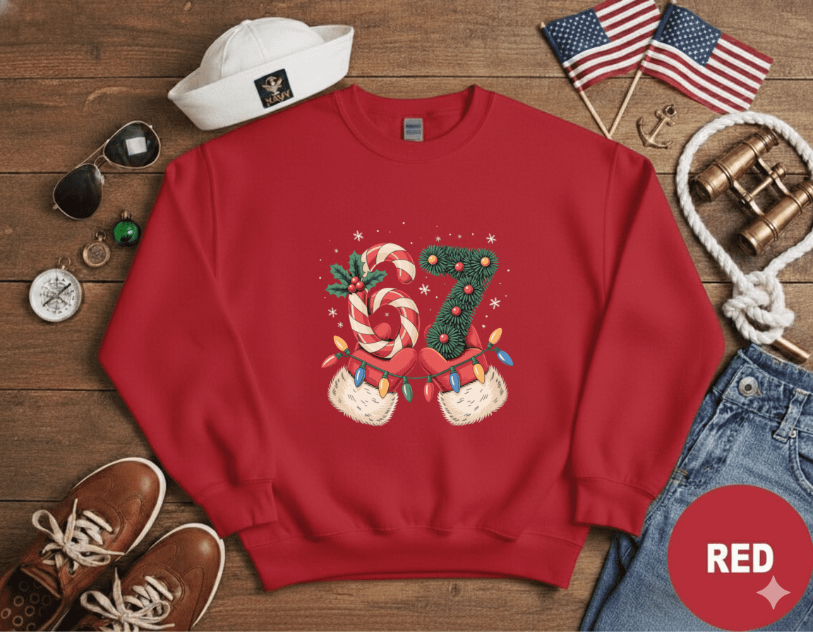 Comfy 67 Christmas Pajama Meme Gen Alpha Holiday Cheer Graphic ...