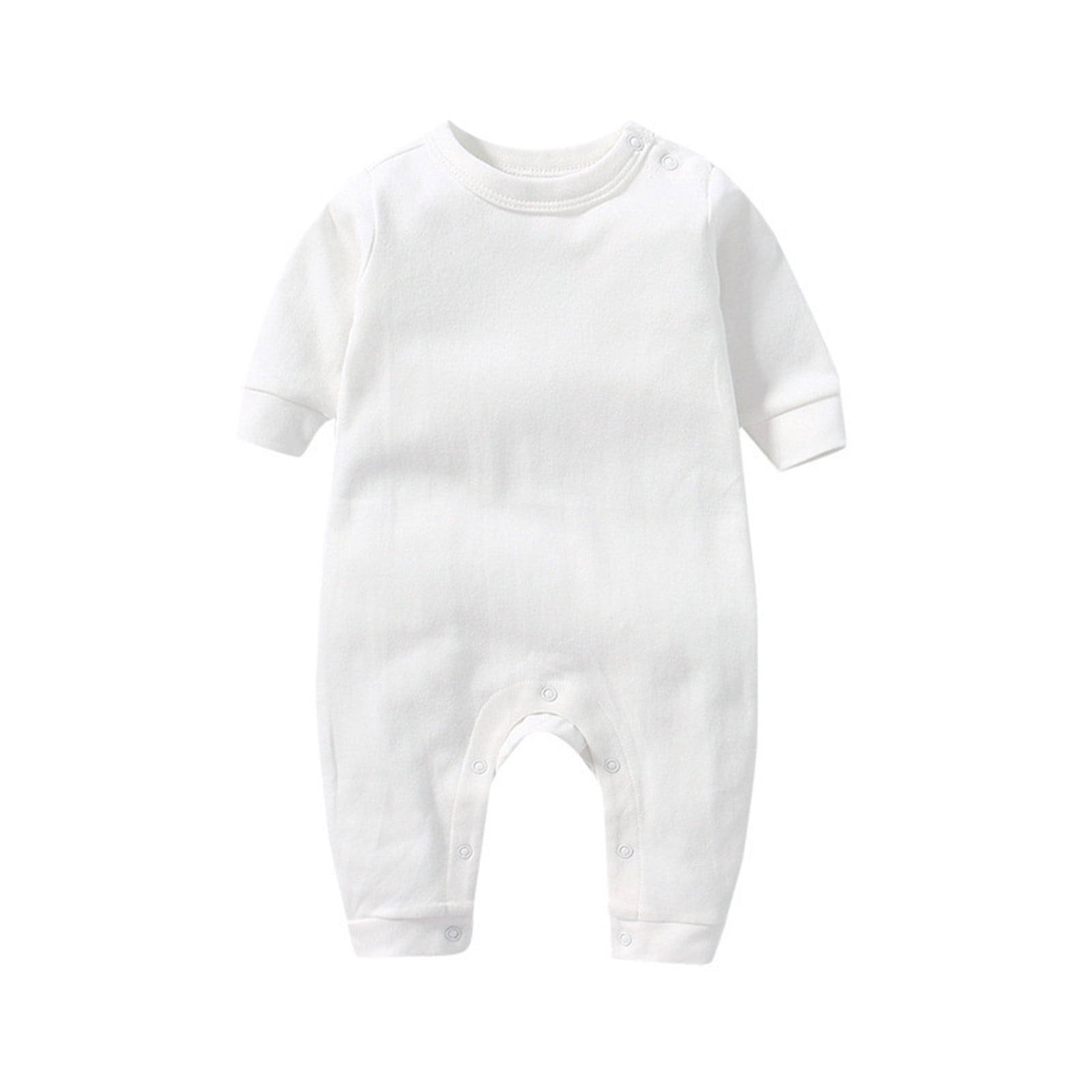 Comfy Baby Jumpsuit with Long Sleeves and Snap-Up Closure - Soft ...