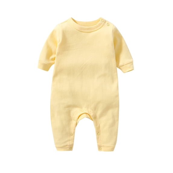 Comfy Baby Jumpsuit with Long Sleeves and Snap-Up Closure - Soft ...