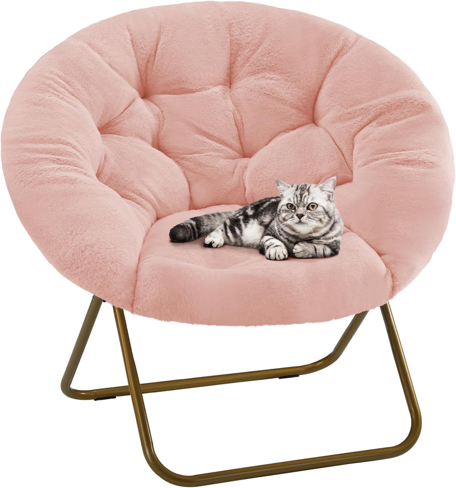 Comfy Chair,Faux Lounge Seasting XL Circle Chair for Bedroom, Dorm ...