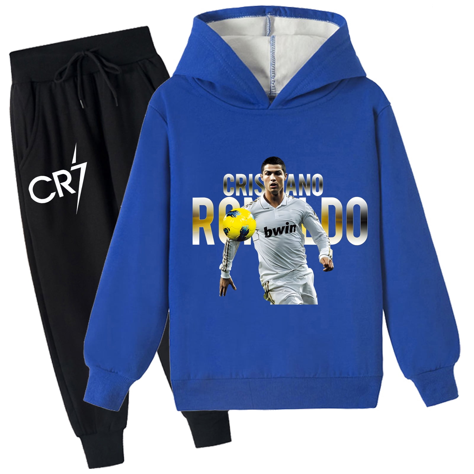 Comfy Children's Cristiano Ronaldo Graphic Fleece Pullover Hoodie and ...