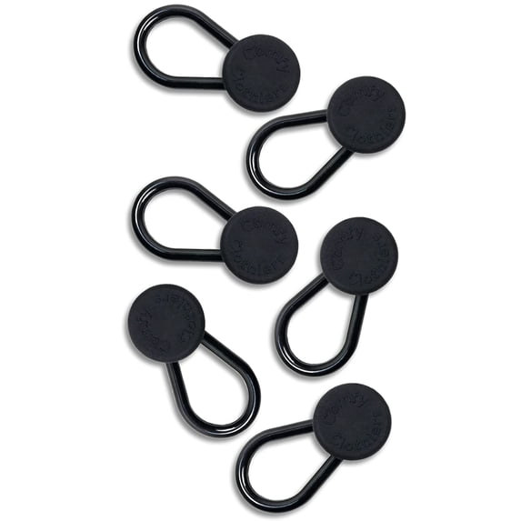 Comfy Clothiers, Black Button Waist Extender, 6 Pack, Easy to Use ...