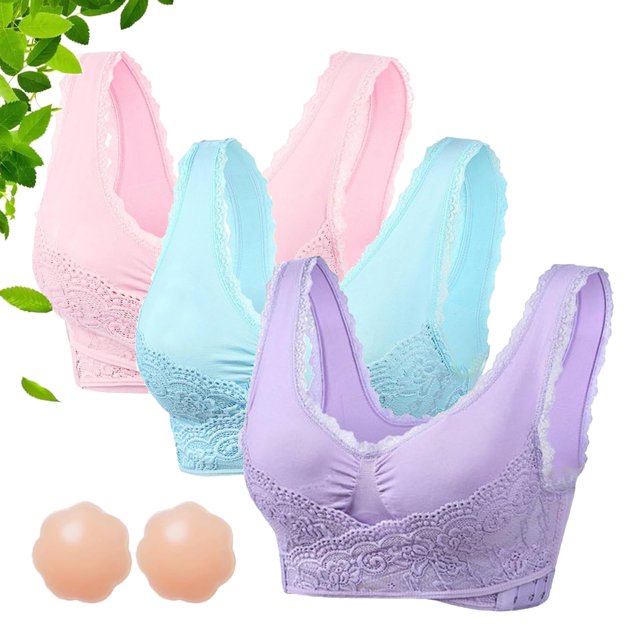 Comfy Corset Bra Front Cross Side Buckle Lace Bras, Kendally Bras for ...