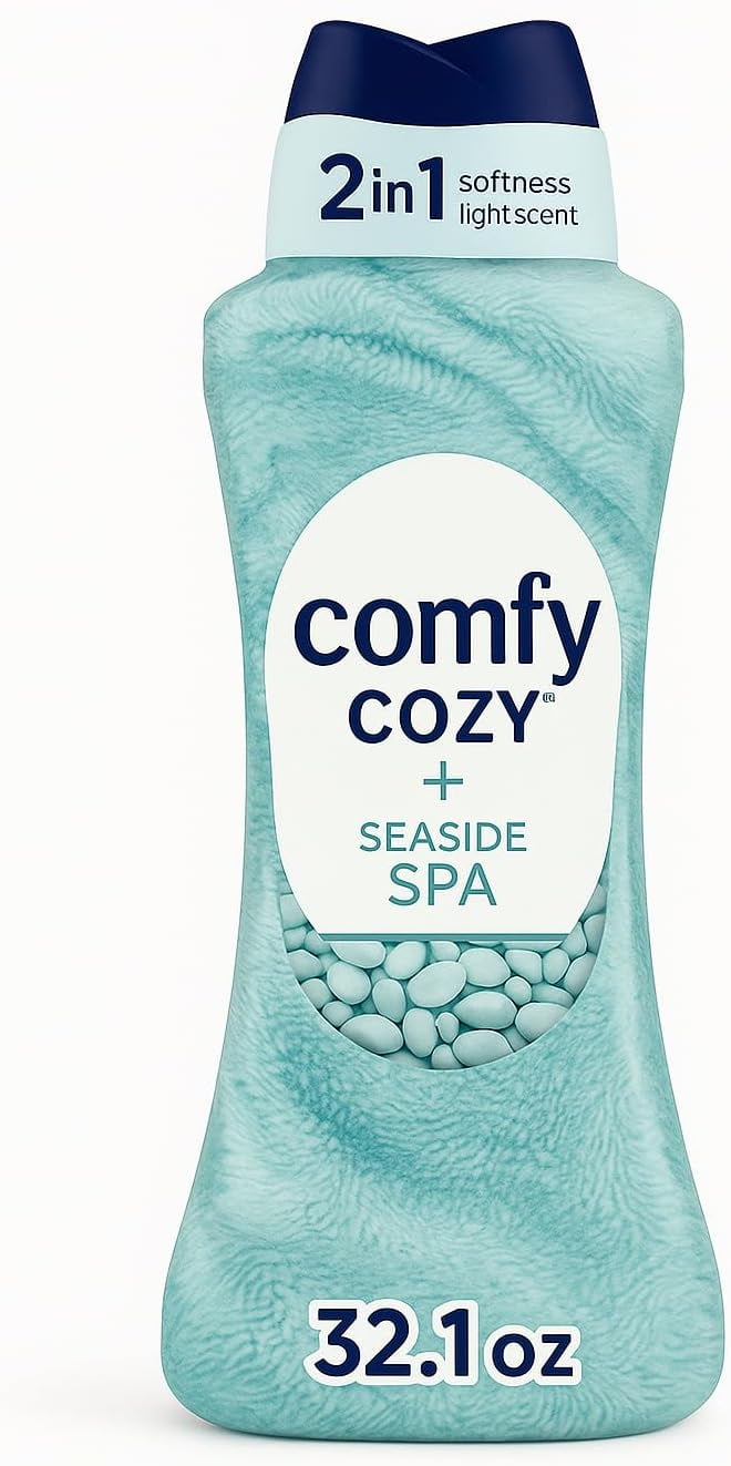 Comfy Cozy In-Wash Laundry Scent Booster Beads, Seaside Spa Scent, 32.1 ...