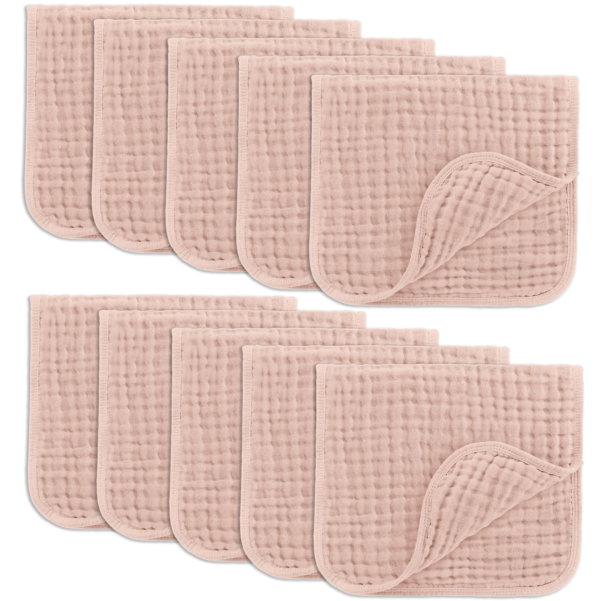 Comfy Cubs Muslin Burp Cloths, 100% Cotton, Extra Absorbent, Soft, 20 ...