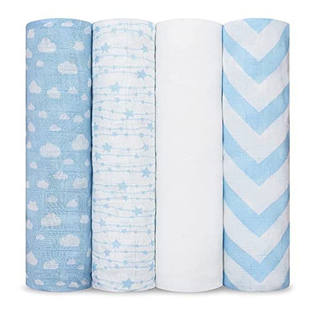 Comfy Cubs Large Newborn Swaddle Blankets, Neutral Baby Essentials for ...