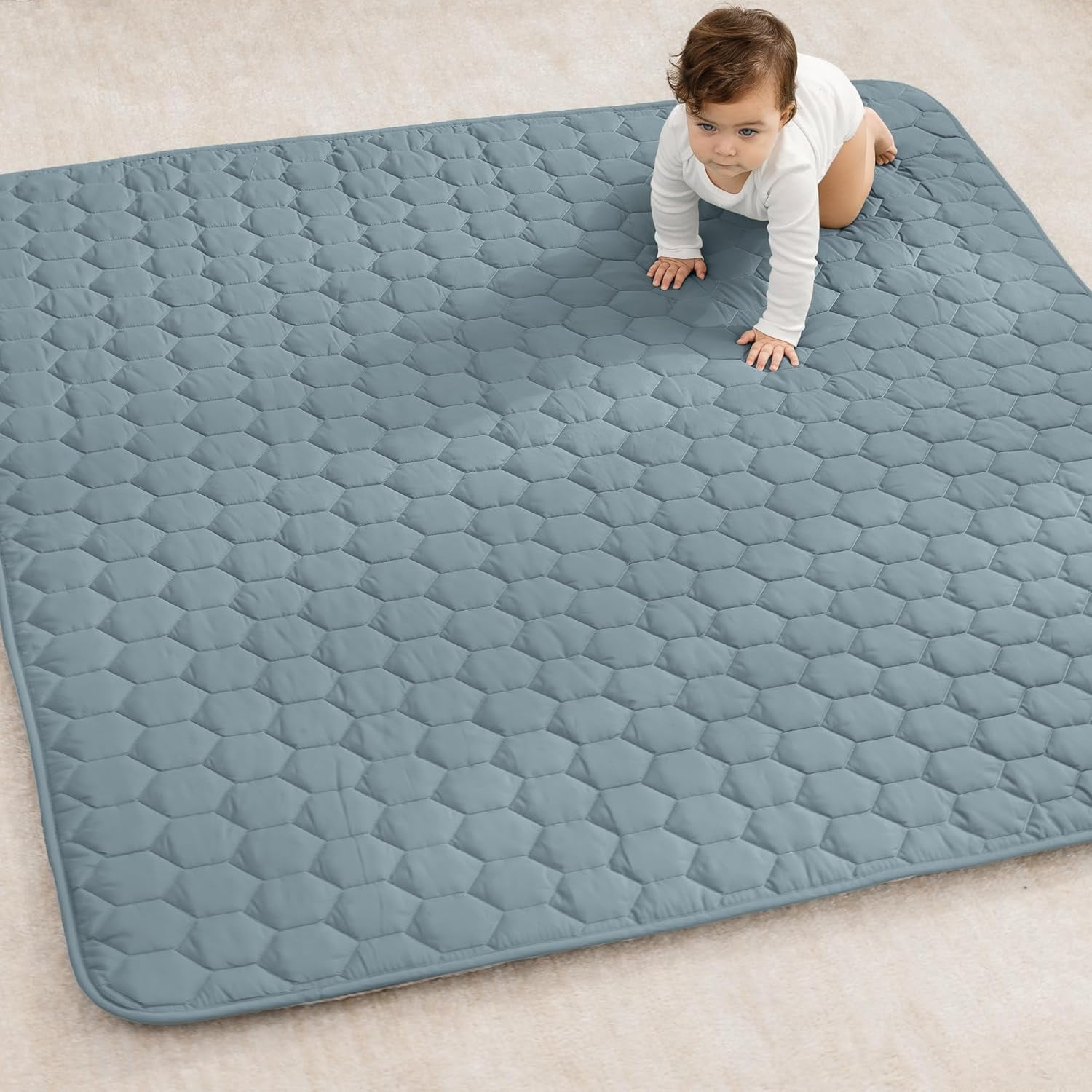 Comfy Cubs Premium Play Mat, Square 56"x56" - Kids & Toddler Mat, Non ...