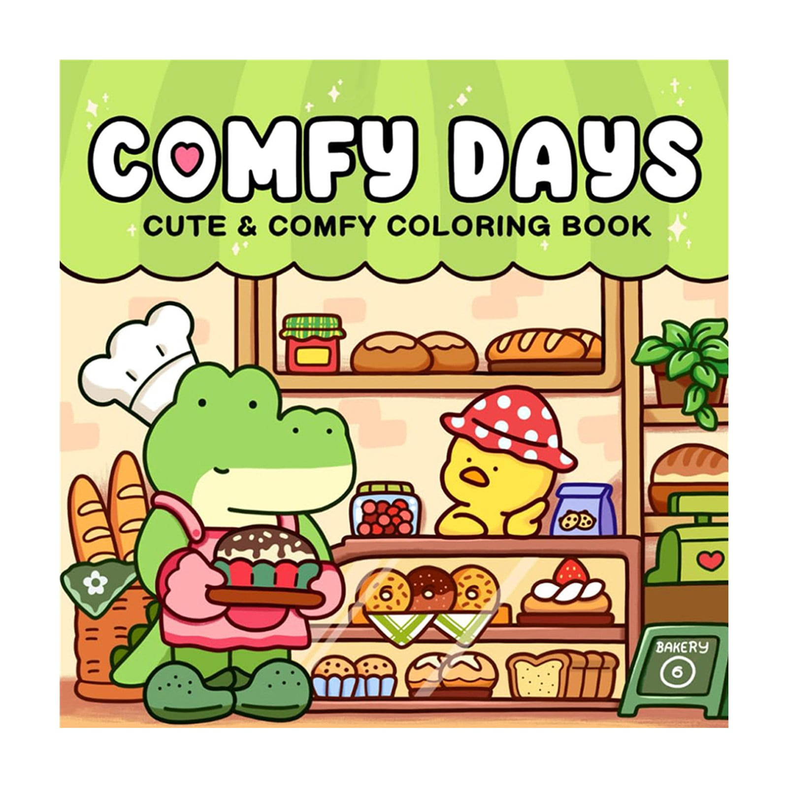 Comfy Days: Coloring Book for Adults and Teens Featuring Super Cute ...