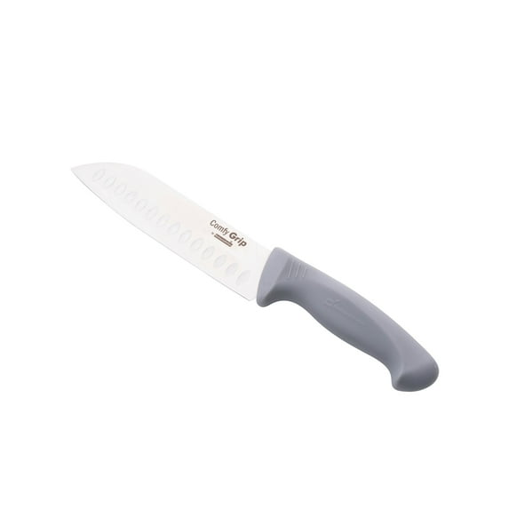 Comfy Grip Gray Stainless Steel 7" Santoku Knife - 1 count box ...
