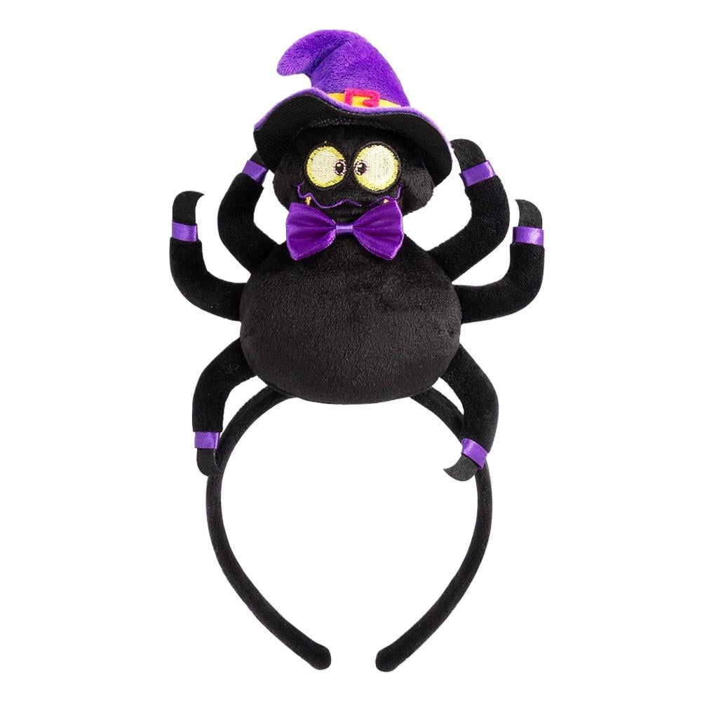 Comfy Halloween Headband with Pumpkin, Spider & Bat Design - Durable ...