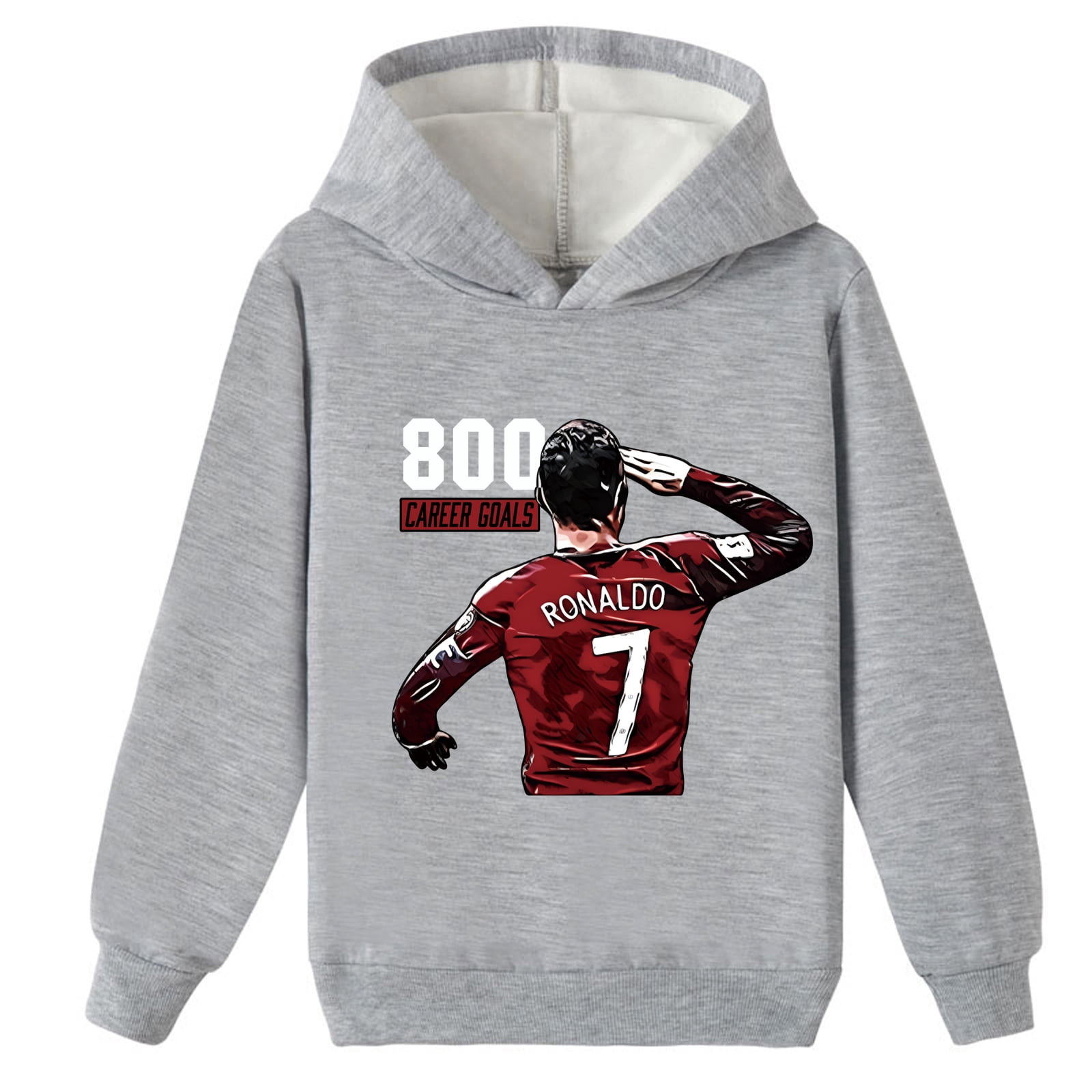 Comfy Hoodie Cristiano Ronaldo Fleece Brushed fits Winter School Casual ...
