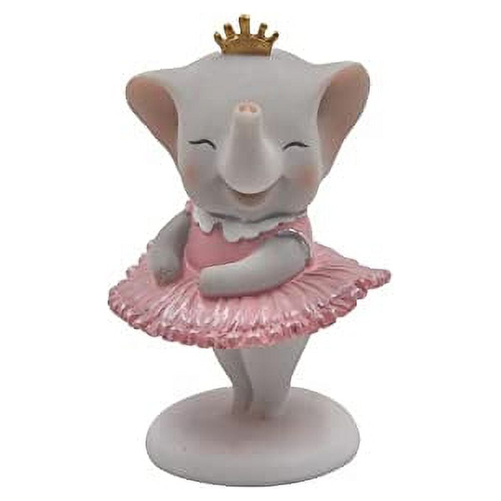 Comfy Hour 5" Cute Dancing Ballet Elephant Pink Dress Figurine ...