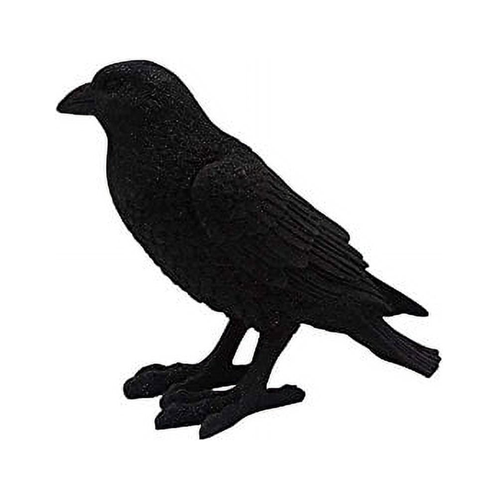 Comfy Hour Fairyland Collection 7" Black Feather Standing Crow Bird ...