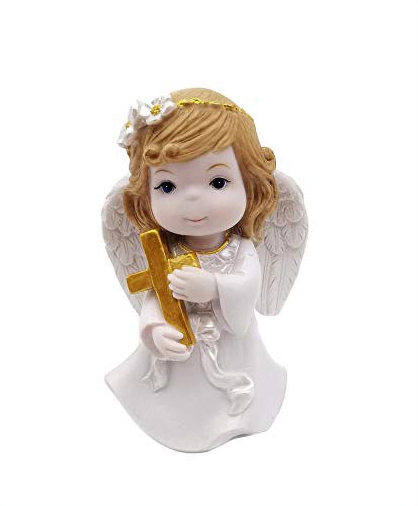 Comfy Hour Faith and Hope Collection Brown Hair Praying Girl Angel and ...