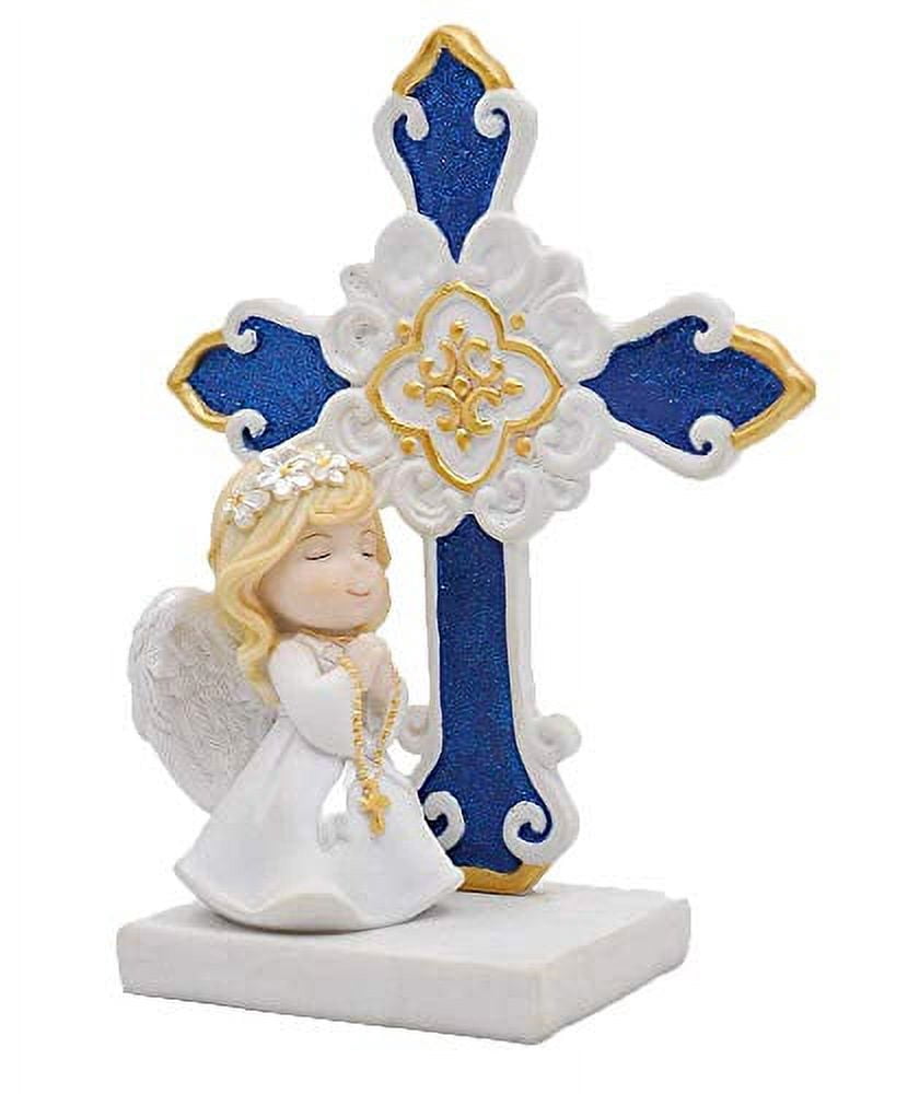 Comfy Hour Faith and Hope Collection Praying Girl Angel with Rosary ...