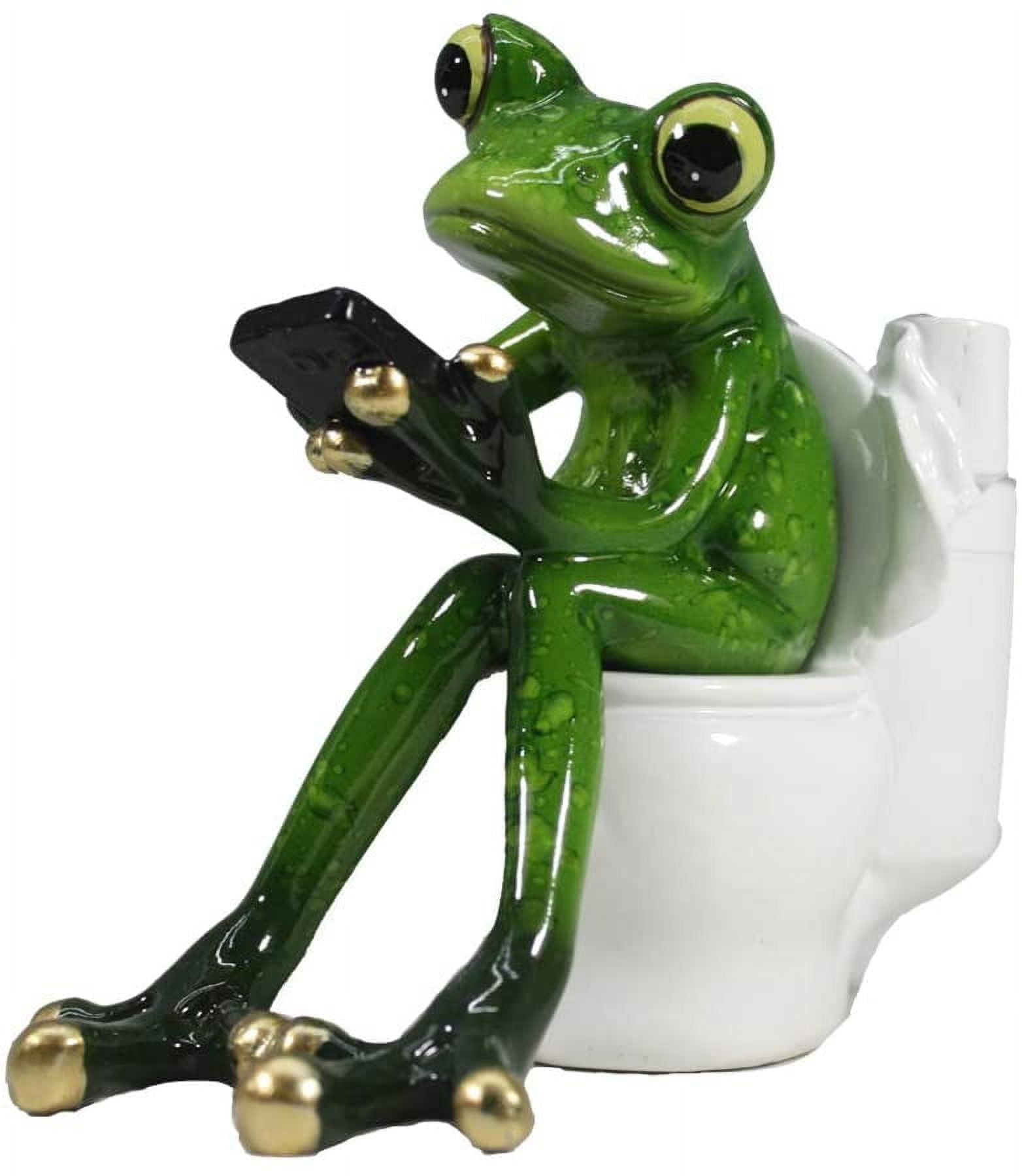 Comfy Hour Frog Novelty Farmhouse Collection Resin 5" Funny Sitting ...