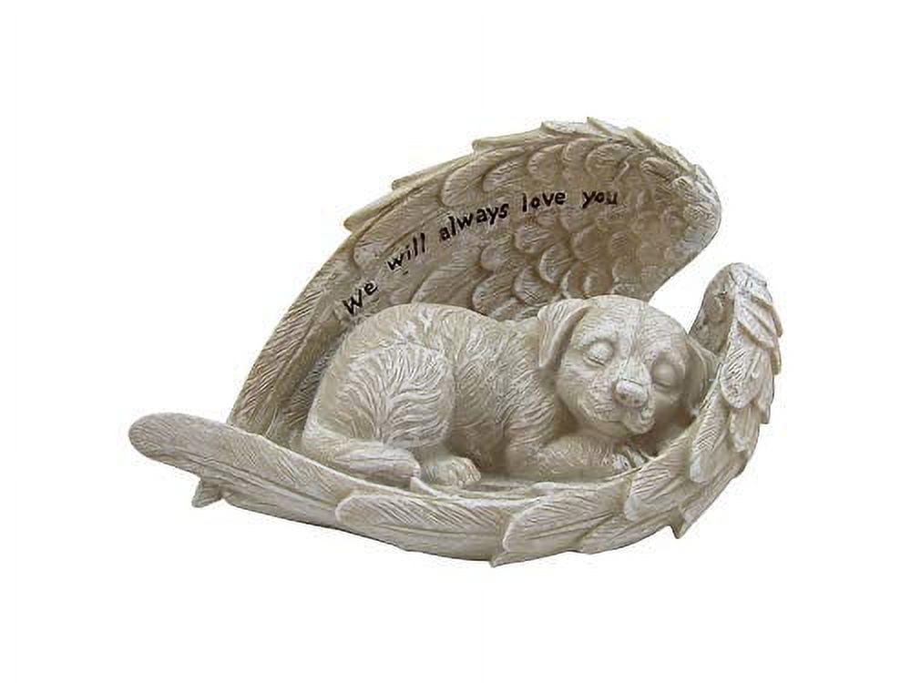 Comfy Hour Loving Memory Collection Resin Dog in Angel Wing Pet Statue ...