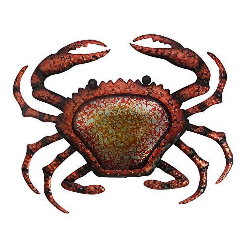 Comfy Hour Under The Sea Collection Metal Art Ocean Coastal Crab Wall ...