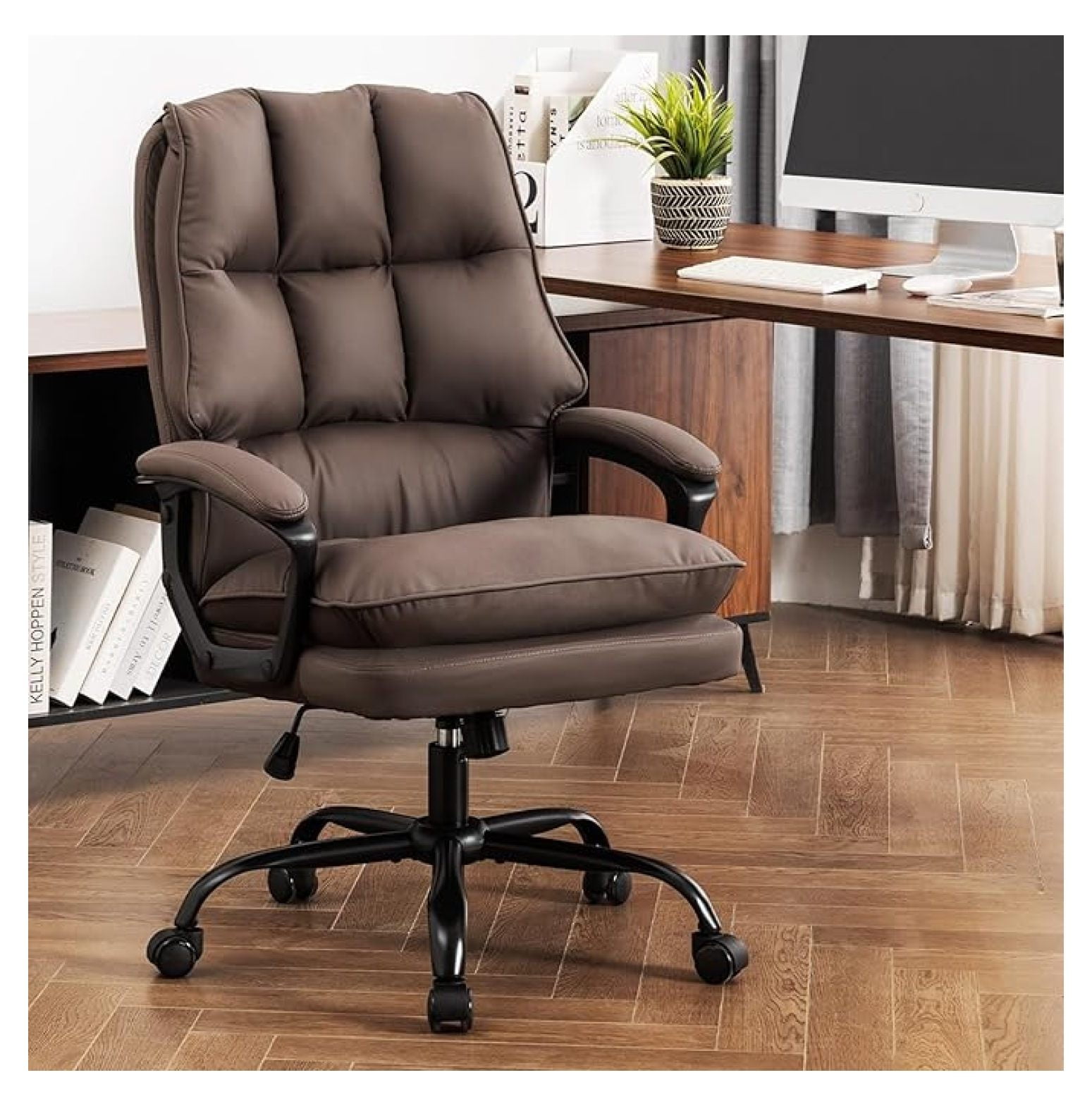 Comfy Office Chair Soft and Double Padded Executive Office Chair for ...