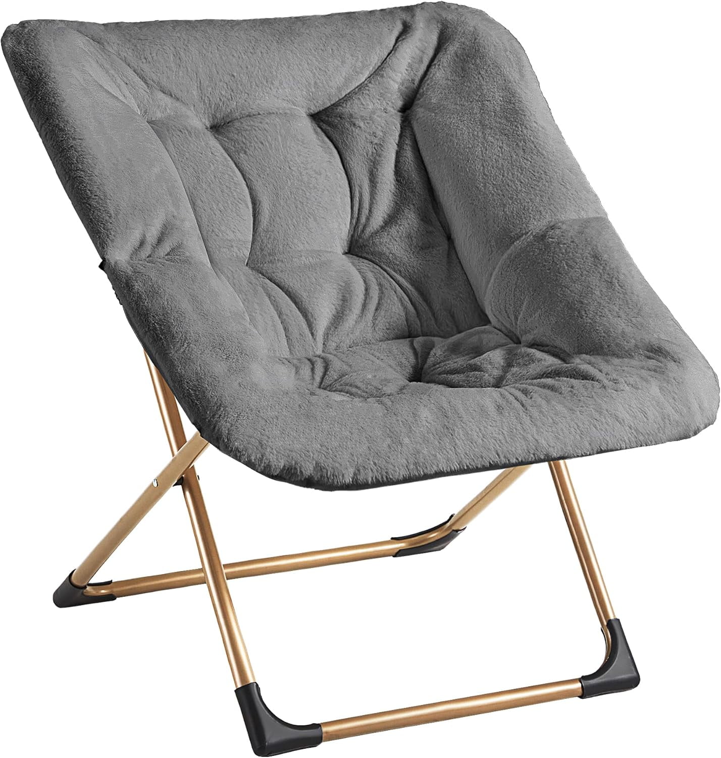 Comfy Oversized Saucer Chair, Soft Faux Fur Reading Lounge Chair for ...