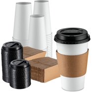 Fun Express Sweater Weather Paper Disposable Coffee Cups with Lids ...