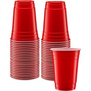 Fairly Odd Novelties Red Hard Plastic Cup 16oz, 4 Pack - Walmart.com