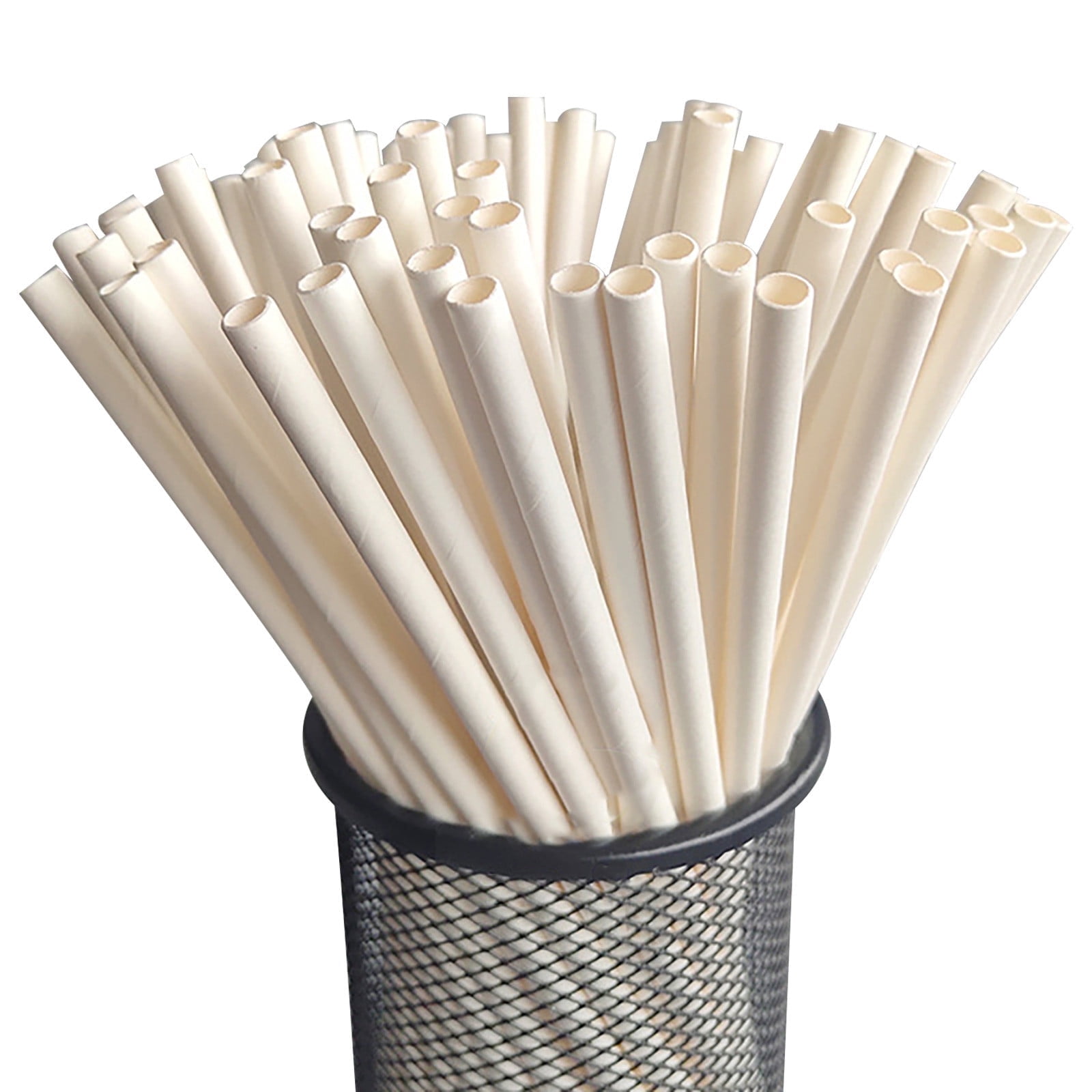 Comfy Package, [25 Pack] Striped Paper Drinking Straws 100% ...