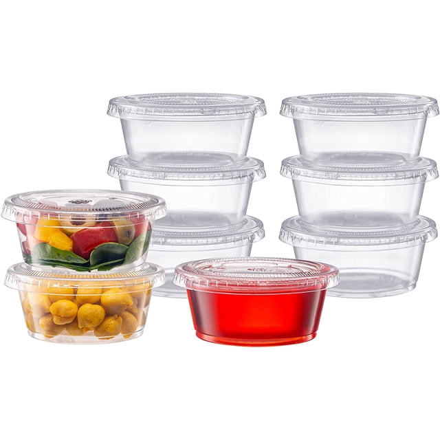 Comfy Package Mini Individual Dipping 3.25 Oz Condiment Containers with ...