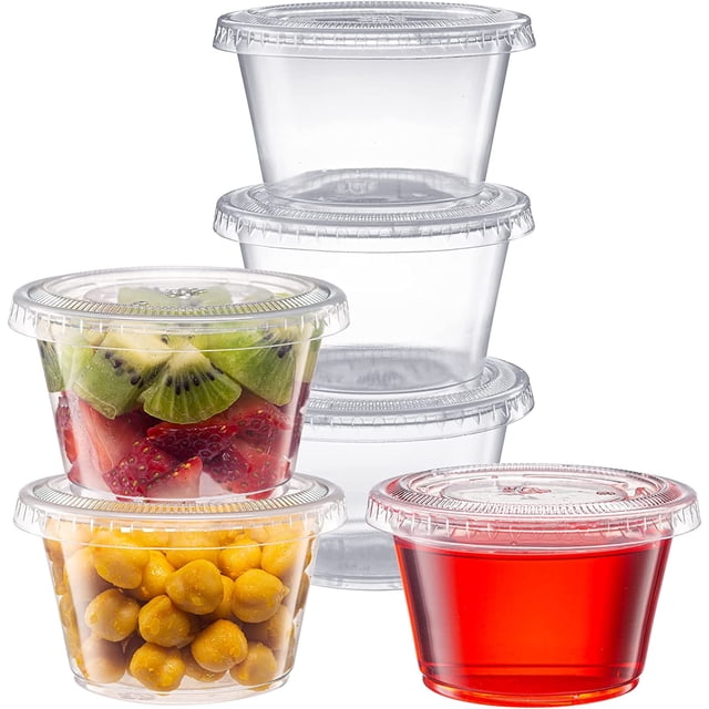 Comfy Package 4 Oz Disposable Mini Dipping Sauce & Dressing Condiment ...