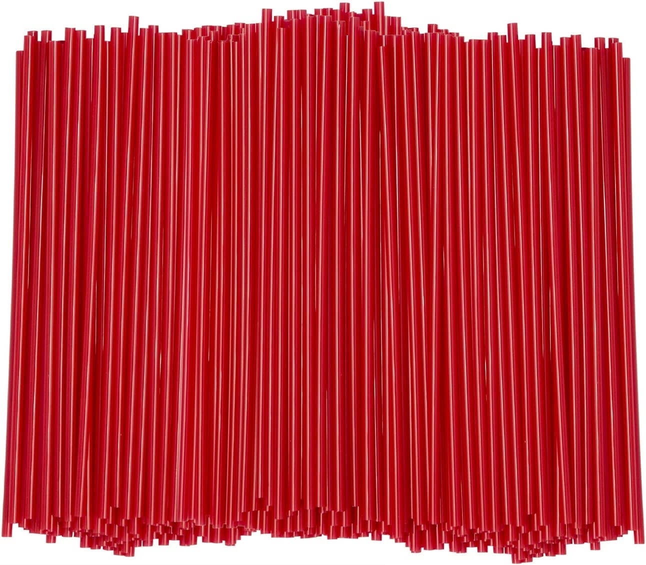 Comfy Package Red 5-inch Long Plastic Drink Stirrer Straws - 1000-Pack ...