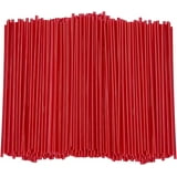 Comfy Package Red 5-inch Long Plastic Drink Stirrer Straws - 1000-Pack ...