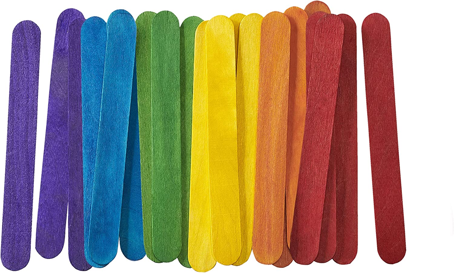 WonderFoam® Jumbo Craft Sticks, 6" x .75", Assorted Colors, 100 per ...