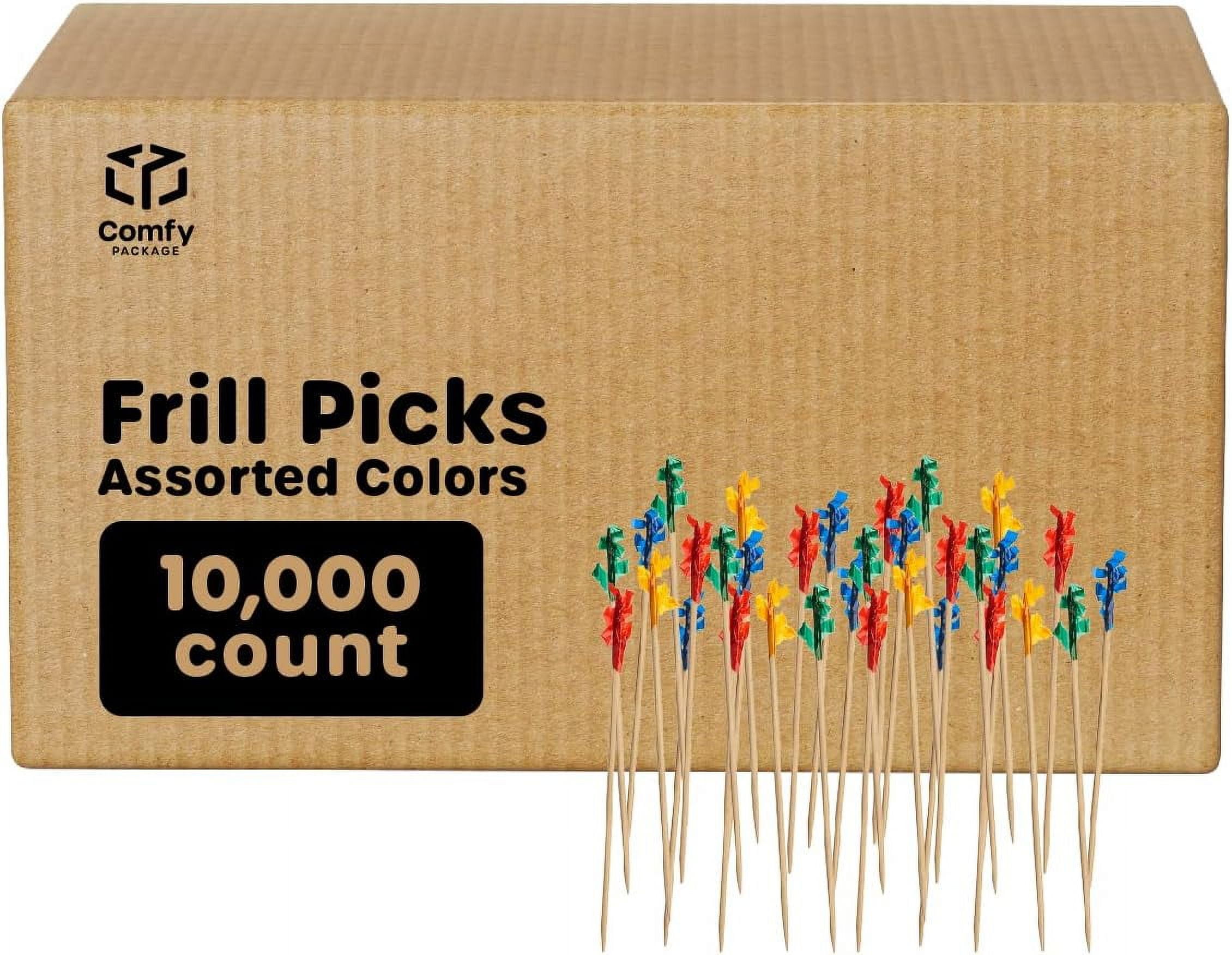 Comfy Package [Case of 10,000] Cocktail Picks & Food Toothpicks - 4 ...