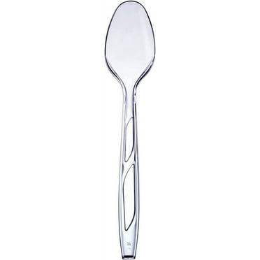 Great Value Plastic Everyday Clear Spoons, 100 Count - Walmart.com