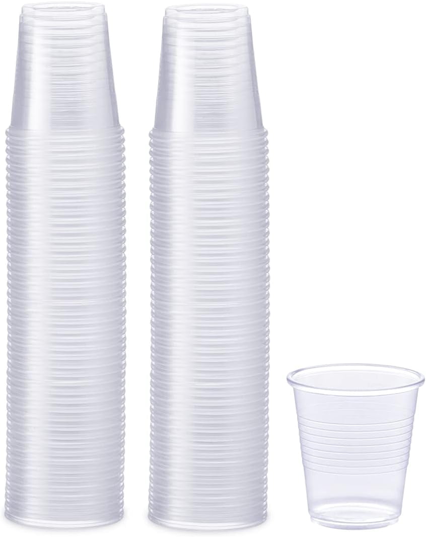 Comfy Package Clear Plastic Cups [3 oz - 100 Count] – Small Disposable ...