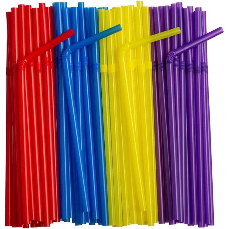 Bendy Drinking Straw Realistic Color Drinking Straw Plastic Bendy