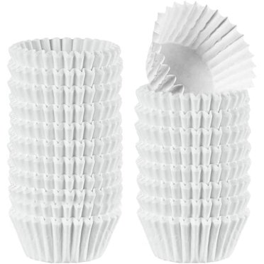Great Value Jumbo Cupcake Liners, White, 40 Count - Walmart.com