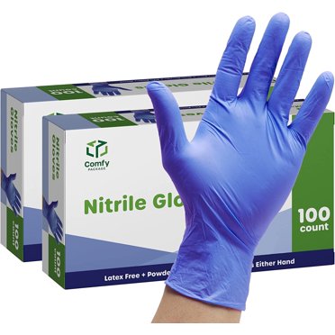 EDI Disposable Small Vinyl Gloves - Powder-Free, Latex-Free 100 ...
