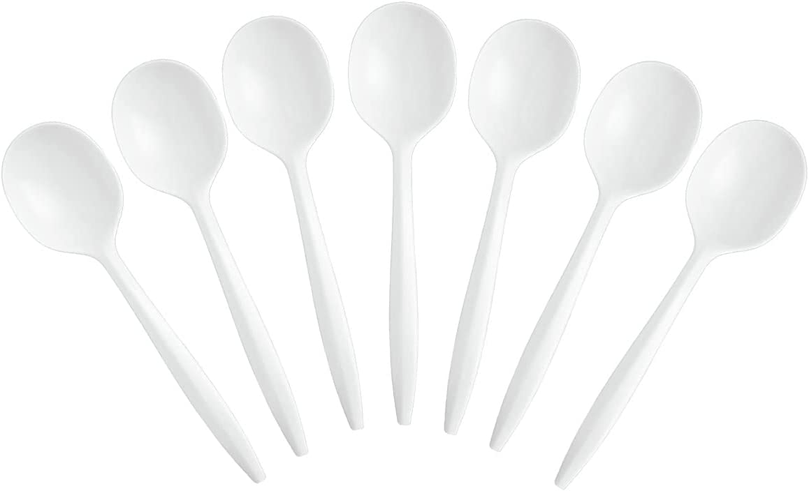 Avant Grub 3" White Plastic Mini Sample Spoons for Tasting & Catering ...