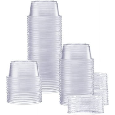 Small Plastic Cups With Lids - 25 Pack - Walmart.com