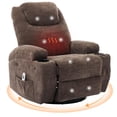 Comfy Recliner Chair with Massage & Heat, 360° Swivel Rock Recliner ...