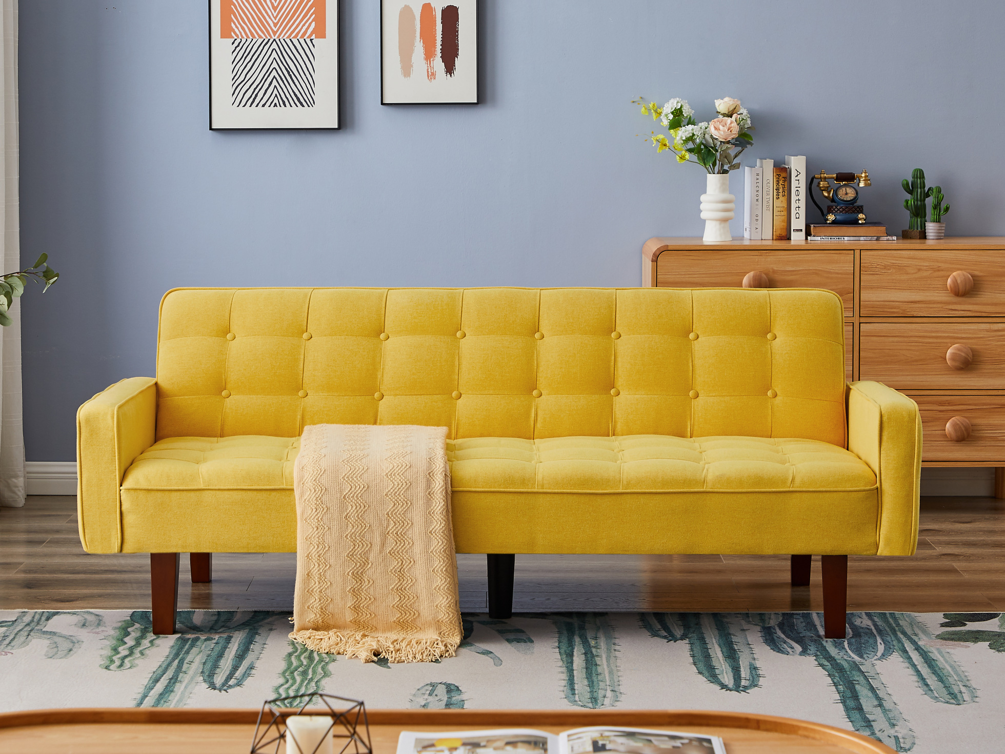 Comfy Sofa Couch with Adjustable Backrest,Modern Sofa-3 Seater Sofa ...
