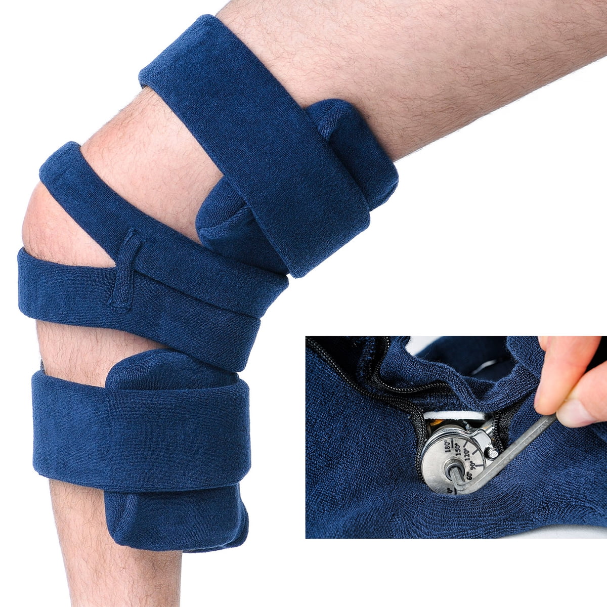 Comfy Splints™ Spring Loaded Goniometer Knee Splint, Pediatric Large ...