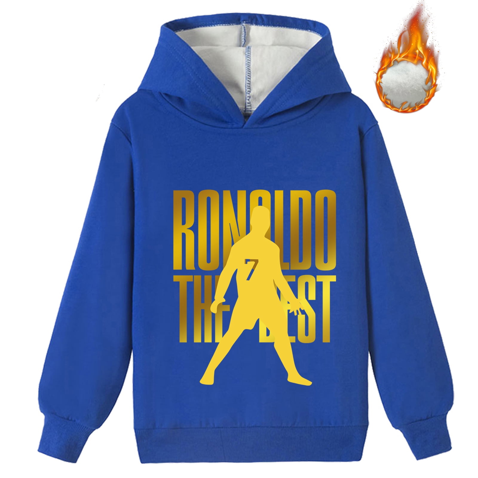 Comfy Style Hoodie Cristiano Ronaldo Fleece Brushed fits Winter ...