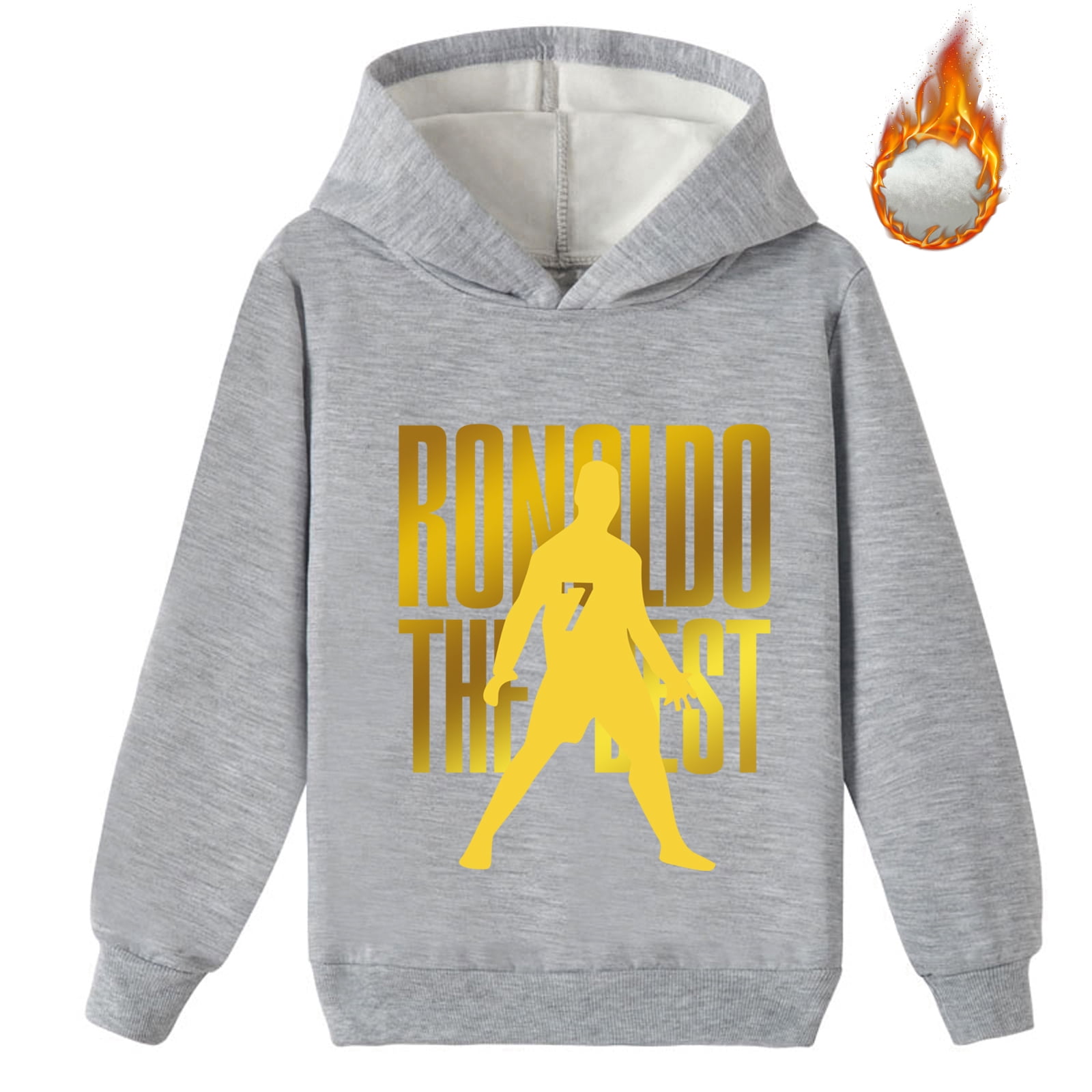 Comfy Style Hoodie Cristiano Ronaldo Fleece Brushed fits Winter ...