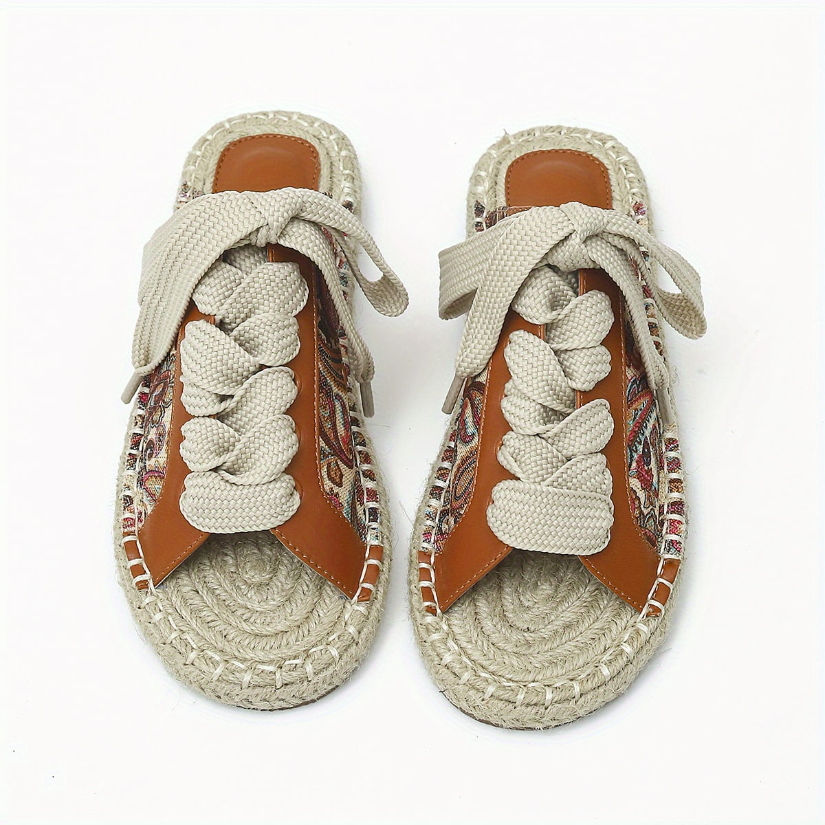 Comfy Summer Chic: Lightweight Women's Peep Toe Espadrille Sandals with ...