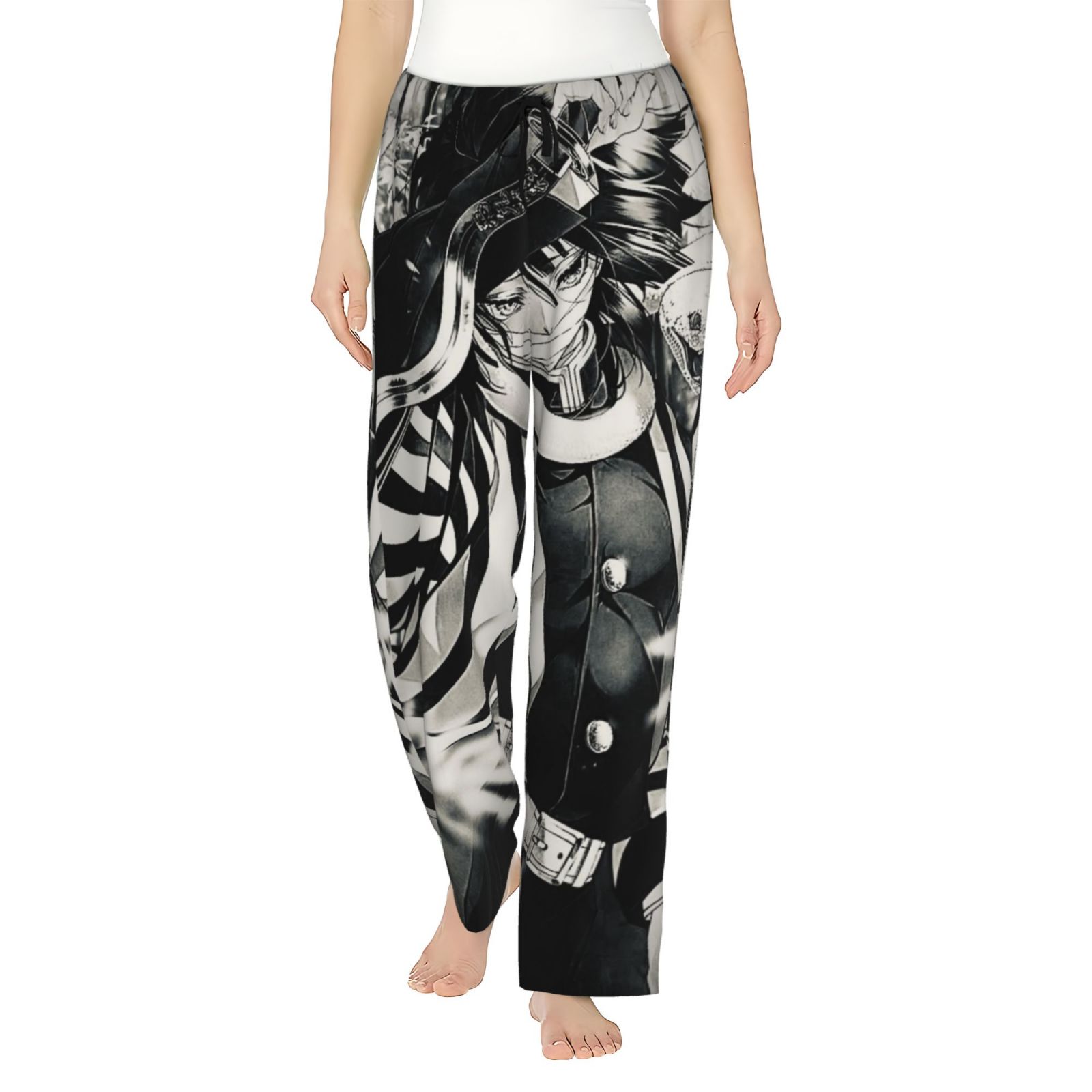 Comfy Women's Lounge Pajama Pants, Demon Slayer Iguro Obanai Sleepwear ...